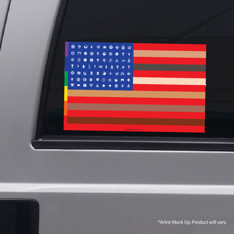 4" x 6" Window Decals and Clings (shipping included) – US Unity Flag